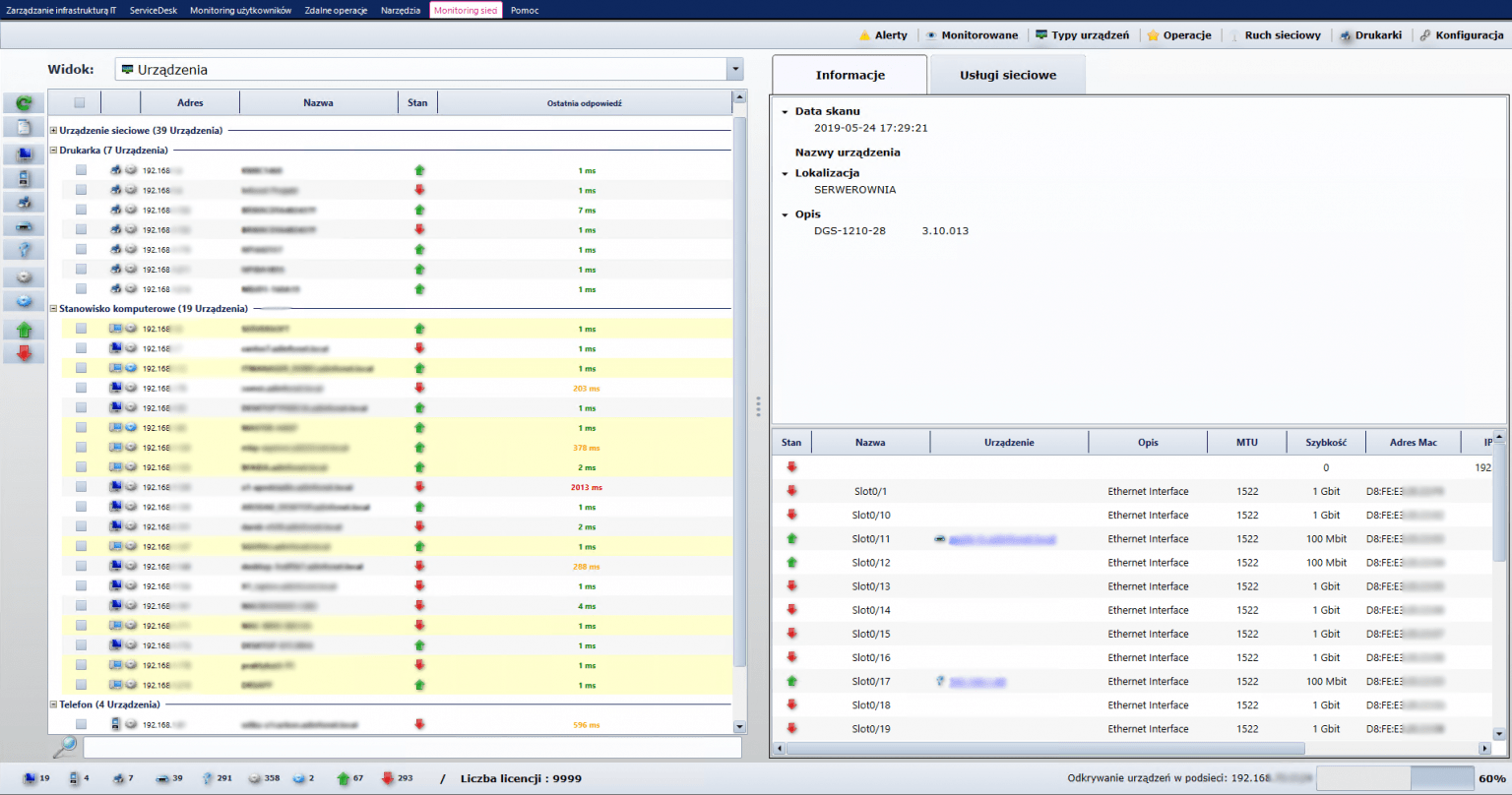 Skaner sieci LAN - ITManager